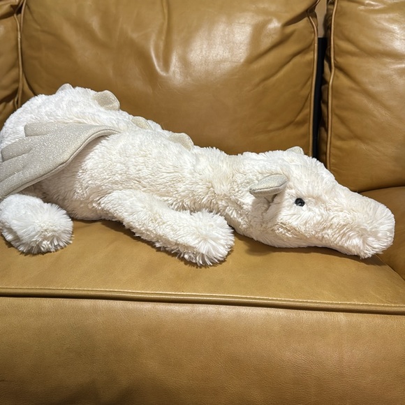 Jellycat | Toys | Jellycat Huge Snow Dragon Plush Toy | Poshmark